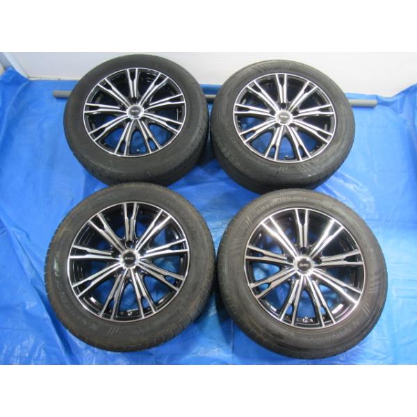 中古ホイール+中古タイヤセットホイールAdvanti17-7J 5H PCD114.3 SET+53 ハブ径約73mmタイヤNANKANG Green /SPORT215/60R172021年製中古 4本トータル金額は落札金額プラス送料（4...