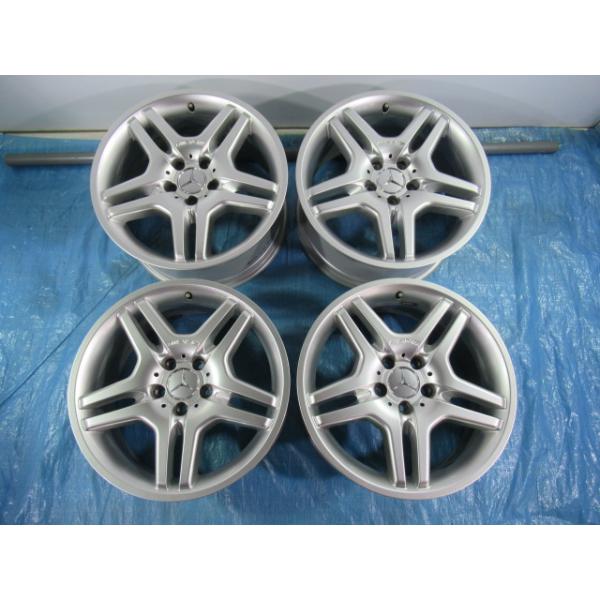中古ホイールセットホイールベンツ純正 AMG18-（F）8.5J（R）9J 5H PCD112 SET（F）+44（R）＋44 ハブ径約66.5mmトータル金額は落札金額プラス送料（4本地域別）※沖縄県全域/全国離島は送料とは別に中継料プラ...
