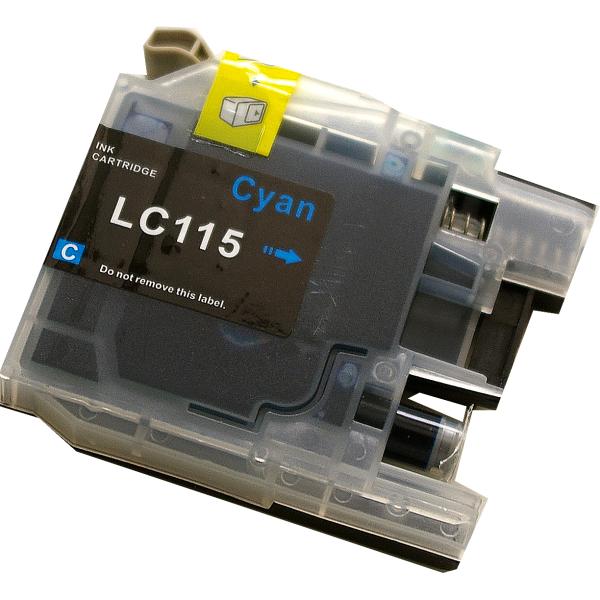 プリンター インク brother LC115C 互換インク ブラザー工業 商品名 brother(ブラザー)対応・互換インクLC115C シアン 単品 対応メーカー brothr(ブラザー)＜カラー品番＞LC115C  シアン 入数：１個...