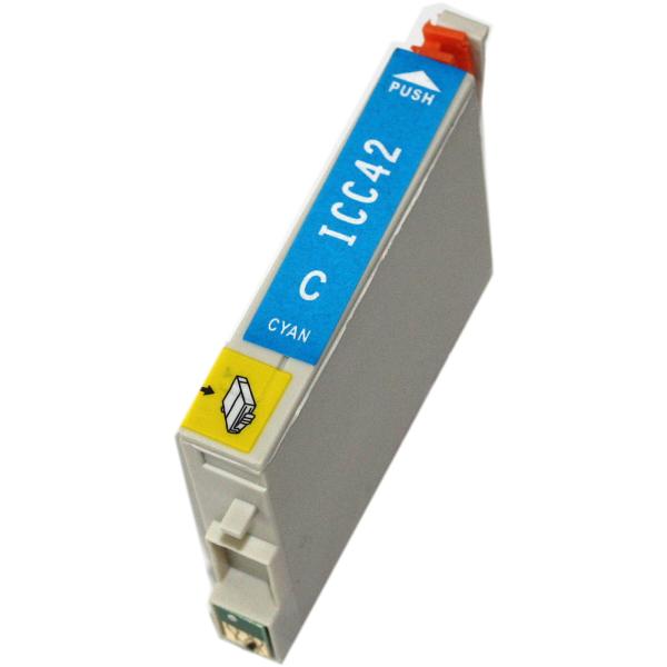 プリンター インク EPSON ICC42 インクカートリッジ 互換インク IC42 シアン インク商品名 EPSON(エプソン)対応・互換インクICC42 シアン　単品 対応メーカー EPSON(エプソン)＜カラー品番＞ICC42 (シア...