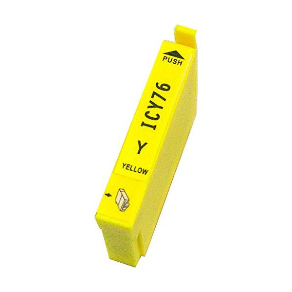 プリンター インク EPSON ICY76 インクカートリッジ 互換インク IC76商品名 EPSON(エプソン)対応・互換インクICY76 イエロー　単品対応メーカー EPSON(エプソン)＜カラー品番＞ICY76 (イエロー)入数：１個...