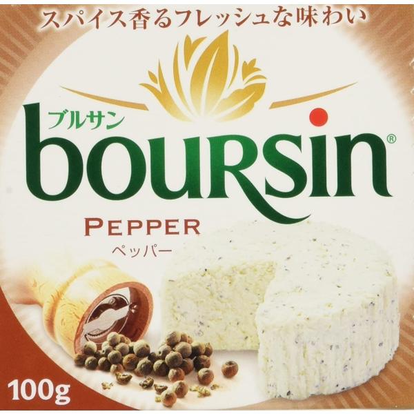 ブルサン ペッパー 100g ×1ケース  6個入り チーズ 量目：100グラム×1ケース 6箱入り【重要】こちらの商品は毎週日曜日発送を予定しております。木曜日の16時以降〜日曜日のご注文分につきましては、翌週の日曜日発送となります。ご了...