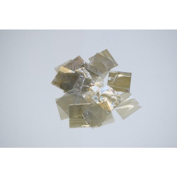 茶道具 縁無し 銀葉 約:角2.2cm角  21-7508a