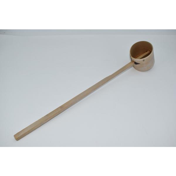 茶道具 茶事 懐石 蹲柄杓 茶道 注)水漏れは確認していません。 29-9402 合の径7cm：高さ6.4cm 長さ47.5cm 変色、欠け、汚れ、シミはありますが、お稽古用としてお使いになるには差し支えありません。