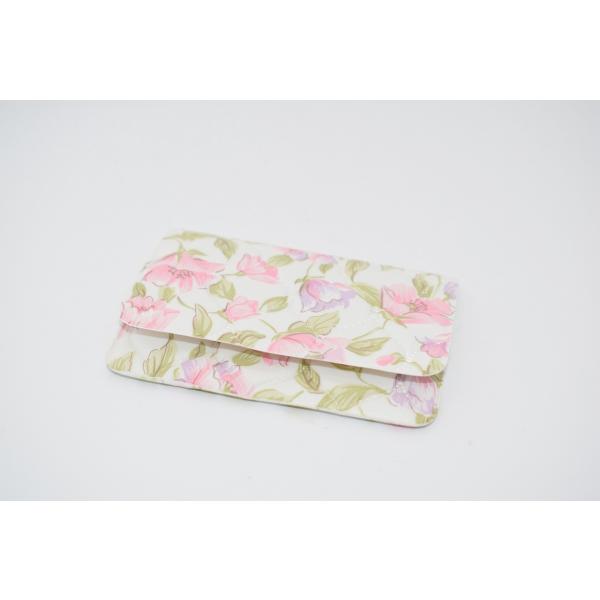 茶道具 小茶巾入 花柄 茶道 30-8825 9×6.5(12)cm 本体はしっかりしています、お稽古にお使いになるには差し支えありません。