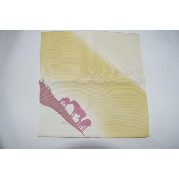 茶道具 友禅 帛紗 服紗 馬紋 徳斎 製 正絹 t 33-8582 約27.5cm×28cm 名物裂 敷物 帛紗 服紗 袱紗 テーブルセンター ドイリー （花瓶敷き） 注）帛紗は4つ折にしてクリックポストでお送りします、折り目が付かないほう...