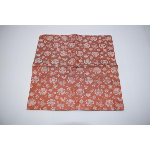 茶道具 出帛紗 出服紗 松宝壽蜀巴 正絹 33-9408 約27.5cm×28cm 名物裂 敷物 帛紗 服紗 袱紗 テーブルセンター ドイリー （花瓶敷き） 注）帛紗は4つ折にしてクリックポストでお送りします、折り目が付かないほうが良い方は...