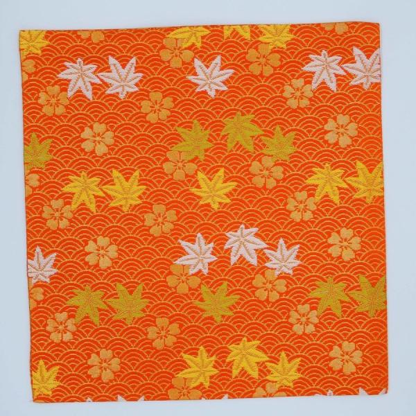 茶道具 出帛紗 出服紗 青海波地雲錦紋 金襴 正絹 t ms2033-41 約27.5cm×28cm 名物裂 敷物 帛紗 服紗 袱紗 テーブルセンター ドイリー （花瓶敷き） 注）帛紗は4つ折にしてクリックポストでお送りします、折り目が付か...