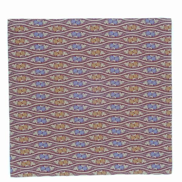 茶道具 出帛紗 出服紗 立涌菊紋 緞子 正絹 t ms2033-44 約27.5cm×28cm 名物裂 敷物 帛紗 服紗 袱紗 テーブルセンター ドイリー （花瓶敷き） 注）帛紗は4つ折にしてクリックポストでお送りします、折り目が付かないほ...