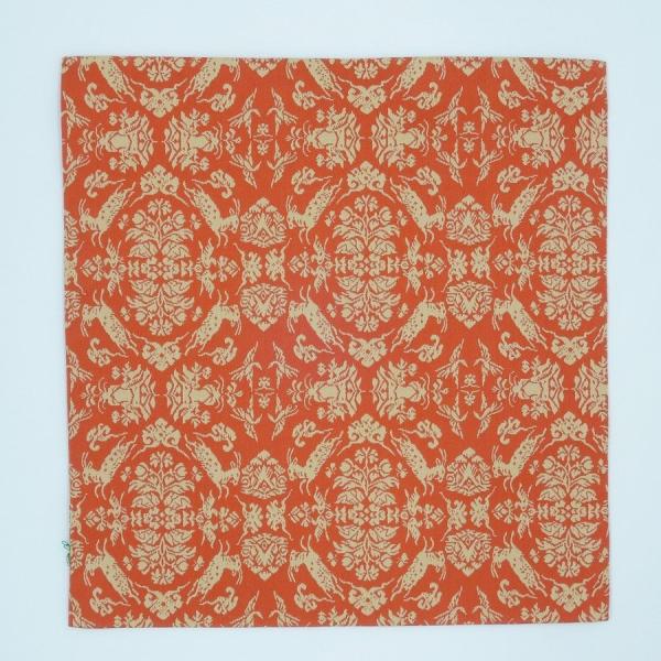 茶道具 出帛紗 出服紗 正倉院御物 経錦山羊花卉紋 錦 正絹 t ms2033-49 約27.5cm×28cm 名物裂 敷物 帛紗 服紗 袱紗 テーブルセンター ドイリー （花瓶敷き） 注）帛紗は4つ折にしてクリックポストでお送りします、折...