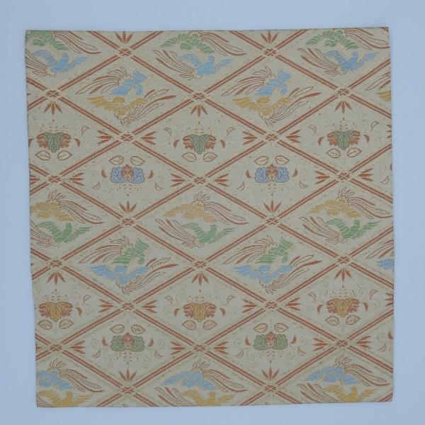 茶道具 出帛紗 出服紗 桐竹鳳凰紋 金襴 正絹 t ms2033-77 約27.5cm×28cm 名物裂 敷物 帛紗 服紗 袱紗 テーブルセンター ドイリー （花瓶敷き） 注）帛紗は4つ折にしてクリックポストでお送りします、折り目が付かない...