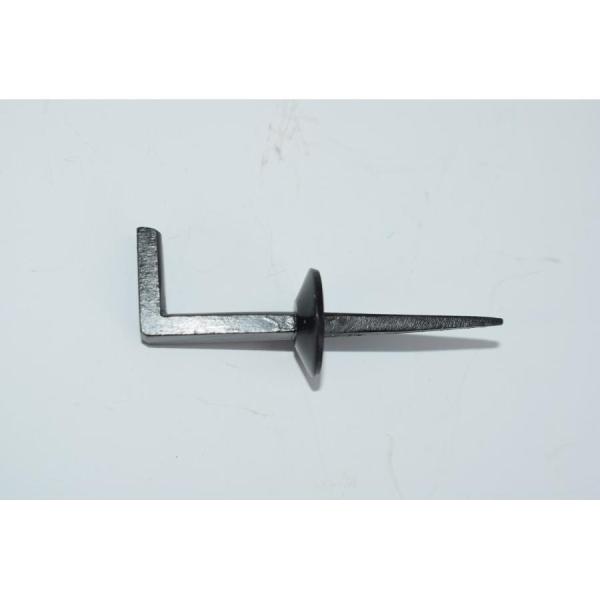 茶道具 一重折れ釘 掛花入用 打込足 t 釘 金具 茶室 茶道  5.4×2.2cm 高1.6cm 足長さ2.7cm
