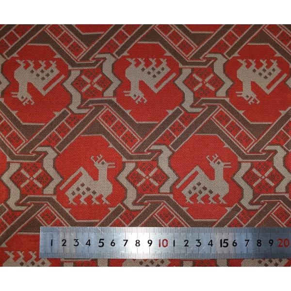 仕覆裂 仕服裂 茶入用 茶碗用 棗用 茶杓用 有栖川鹿紋 緞子 正絹 t tz2033-30 約27cm角 名物裂 茶碗1個分、茶入・棗は約2個作成可能です。