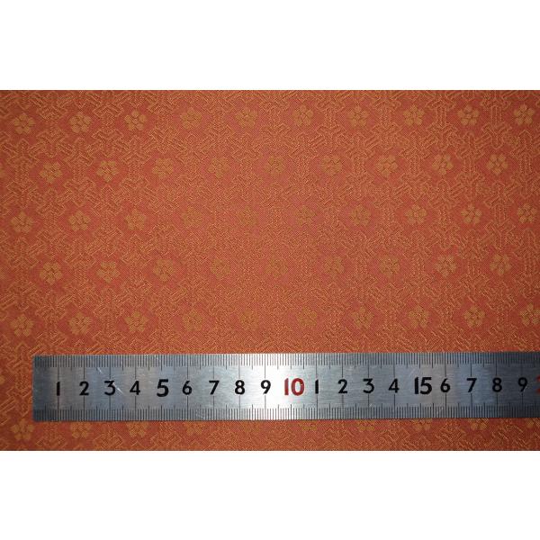 仕覆裂 仕服裂 茶入用 茶碗用 棗用 茶杓用 剣先梅鉢紋 緞子 正絹 t tz2033-50 約27cm角 名物裂 茶碗1個分、茶入・棗は約2個作成可能です。