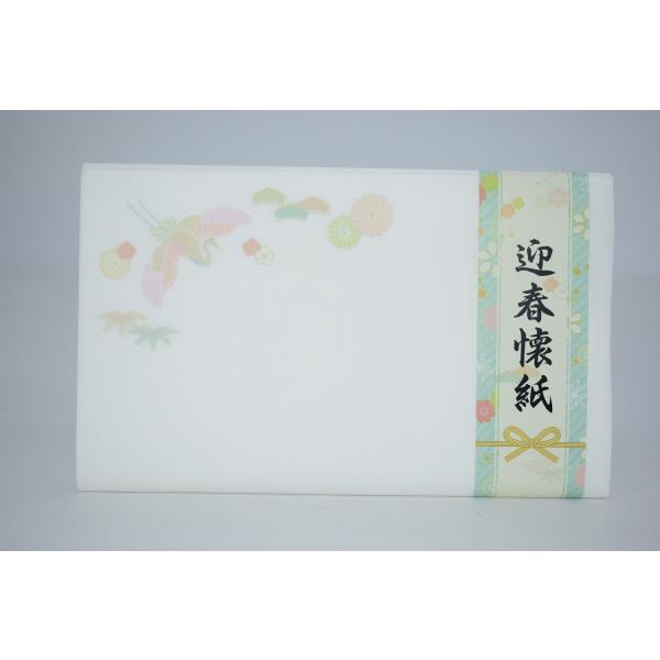 茶道具 迎春懐紙 鶴と亀絵 小倉懐紙本舗  t 30枚×1帖 tz21-008 ※画像は見本です。 14.5×17.5cm