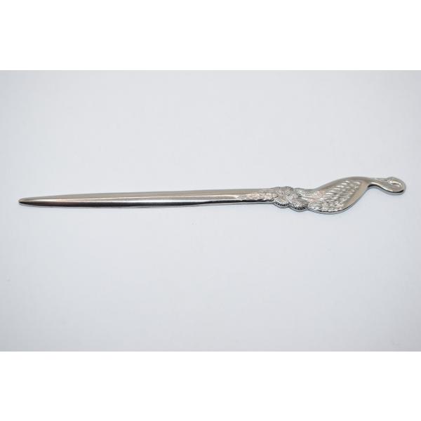 茶道具 鶴 ステンレス菓子切 菓子切り 菓子楊枝 茶道  ｔtz31-003 10.6×1.1cm