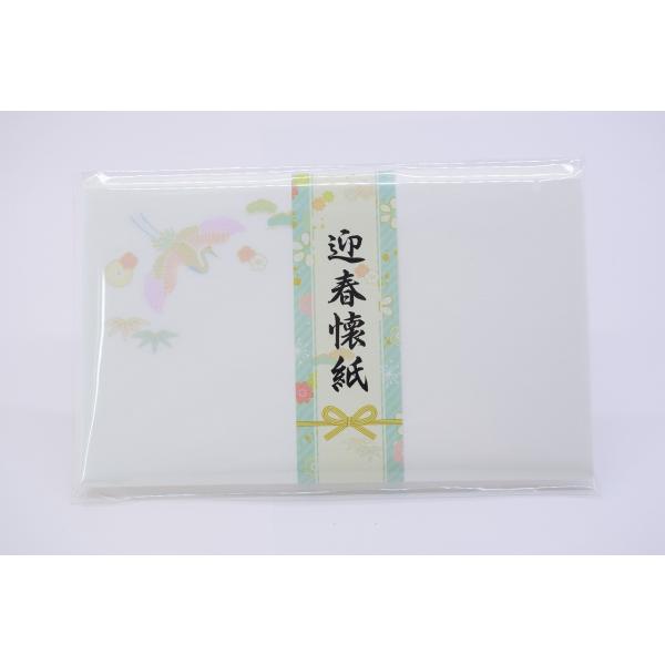 茶道具 迎春懐紙 鶴亀松竹梅 1帖  30枚×1帖 tz31-041 注）画像は見本です。