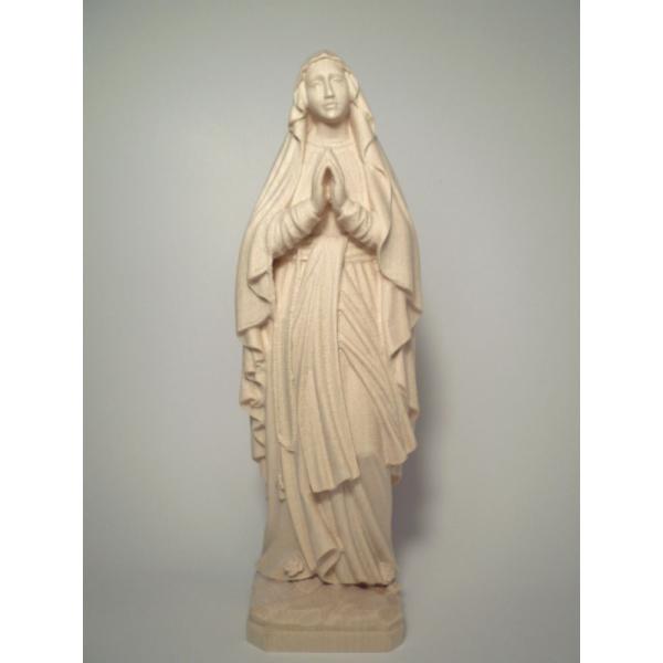 ◆◆　製品仕様　◆◆・木彫り　聖母マリア像・「ルルド」（Virgin of Lourdes）・素材　： 自然木（メイプル材又は、ウォルナット材）・製法　： 無垢材から彫出し（木彫り）・仕上げ： 白木（彫出しのまま無処理）NR　　　　　（NR...