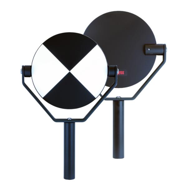 特長■重力や風などの影響を受けにくい適度なトルクによる半固定式。■360°回転でスキャナーとの正対が簡単。■マグネットマウント（別売）で鉄骨に簡単取付。仕様・ターゲットサイズ：6インチ（約152.4mm）・クロスポイント高さ：215mm・下...