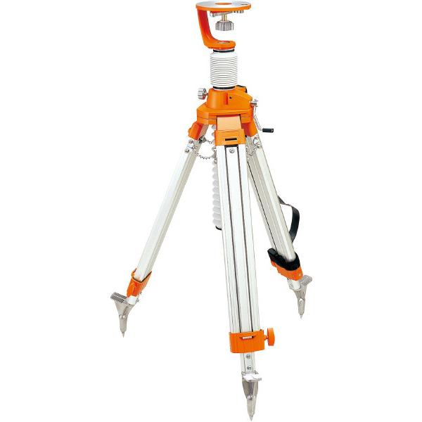 エレベーター三脚 EVR製品コード:EVR-160■特長・定芯桿中心の穴から地面までレーザー光が通ります。・高精度シャフト使用のため、昇降スピードがゆっくりで微妙な調整が可能です。・脚頭平面に、整準出しに便利な水準器（感度30′）付です。・...