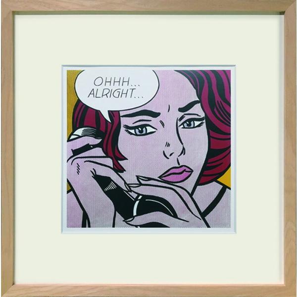 他の・「アート・絵画」・を見る 他の・「や〜り」・を見る 他の・「リキテンスタイン」・を見る   サイズ  外寸：425x425x32mm  素材  天然木(突板 表面：トウキササゲ、芯材：パイン)・PET・MDF・紙  生産国  アメリカ...