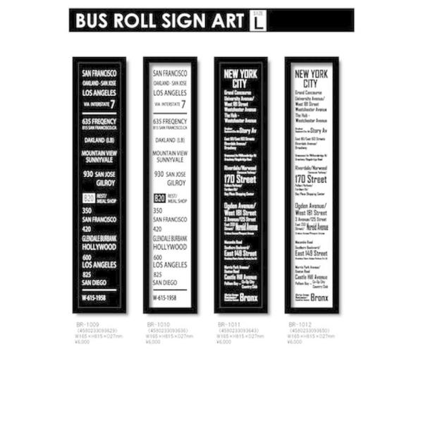 他の・「インテリア雑貨」・を見る 他の・「アートパネル」・を見る 他の・「BUS ROLL SIGN ART」・を見る   サイズ  S：W95×H304×D27mmM：W113×H513×D27mmL：W165×H815×D27mm  素...