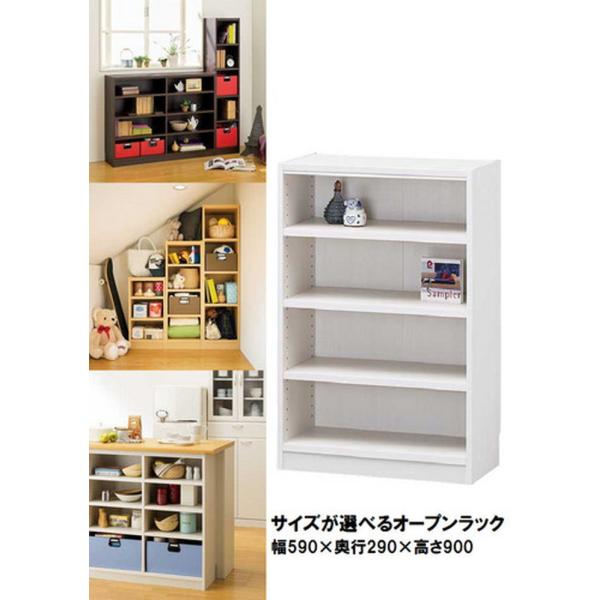 他の・「収納ラック」・を見る 他の・「スチールシェルフラック」・を見る   サイズ  商品外寸サイズ：幅590mm×奥行き290mm×高さ900mm、合計重量12.6kg合計梱包サイズ：幅1138mm×奥行き113mm×高さ324mm、才数...