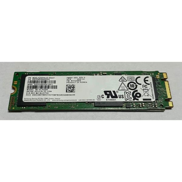 動作確認済み SAMSUNG MZNLH256HAJD 使用時間 697時間 256GB SATA M.2 SSD 2280 送料無料 中古ノートパソコン 中古ウルトラPC 中古ノートPC モバイルPC アウトレット SSD