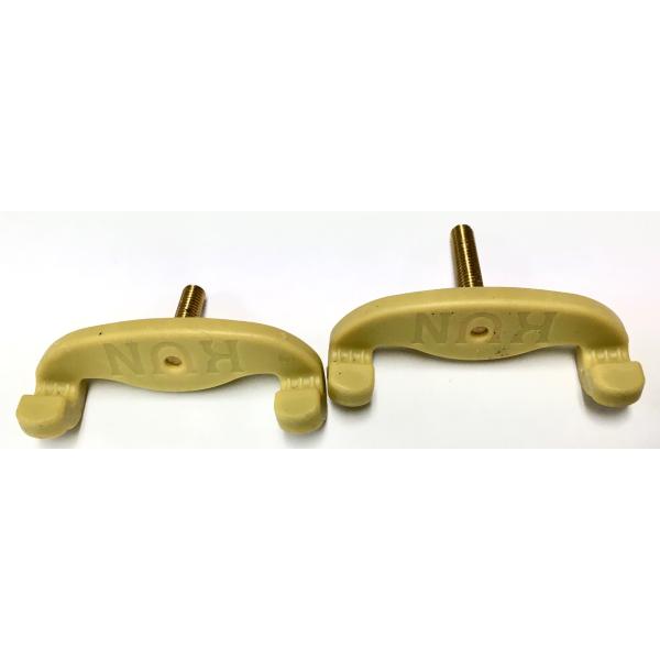 KUNのゴム製の交換用の脚です。KUNの肩当には長いねじと短いねじの脚でワンセットとなっております。必要な長さのネジの脚をご注文ください。オリジナルとスーパーは同じ脚です。バイオリン4/4用とビオラ用は同じ脚です。3/4-1/2用と1/4-...