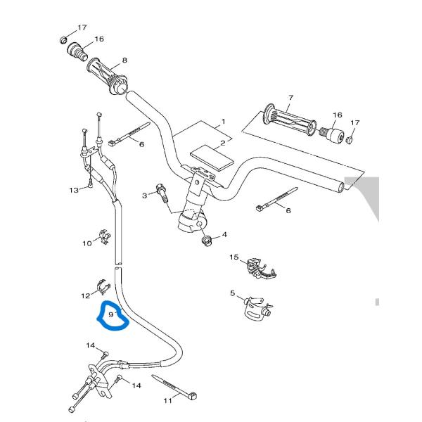 スロットルケーブル純正番号：　1DK-F6301-00対応車種：　マジェスティS　XC155　MAJESTY S YAMAHA日本郵政　追跡番号あり