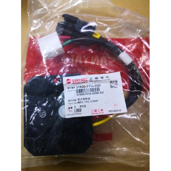 SYM　純正部品　レギュレーターレクチファイア対応車種  SYM/三陽　New Fighter 150 ZR  /  ニューファイター150ZR純正パーツ番号：31600-FFA-020配送：日本郵政　追跡番号あり