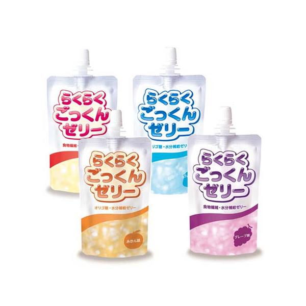らくらくごっくんゼリー 4種×各6本のアソートBOX  （6袋×4セット） 介護食　水分補給