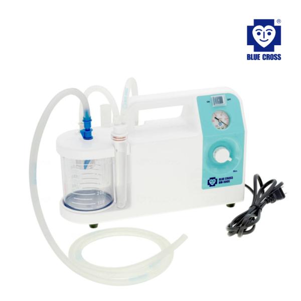 吸引器 エマジン小型吸引器 おもいやりBM-500S ミント ブルークロス・エマージェンシー吸引瓶500ml 排気流量 16L/分 重さ1.6kg医療機器分類 クラス2認証番号 230AGBZX00048000