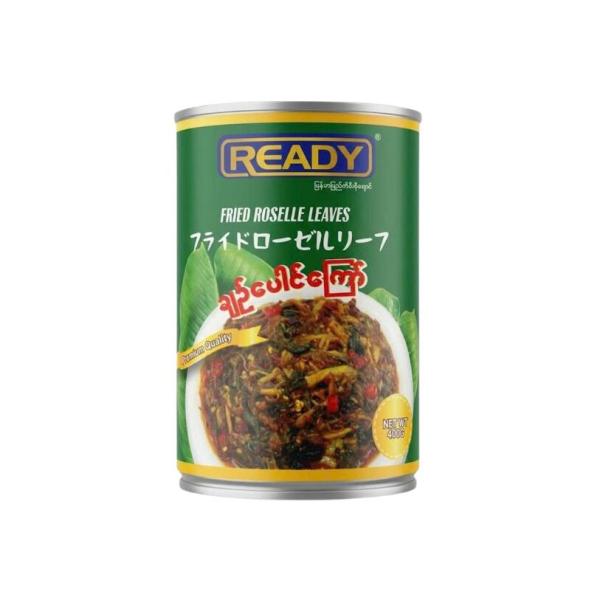 ブランド　READY　　（原産国：ミャンマー）<br>フライドローゼルリーフ, READY FRIED ROSELLE LEAVES<br>ローゼルの葉を味付け炒めにした伝統的なミャンマー料理<br>&l...