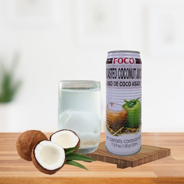 ローストタイプのココナツジュースFOCO ローストココナッツジュース 520mlタイの有名なジュースブランド「FOCO」のローストココナッツジュース大容量版。柔らかなココナッツの果肉入り。甘さ控えめ、ローストされたココナッツの香ばしい風味が...