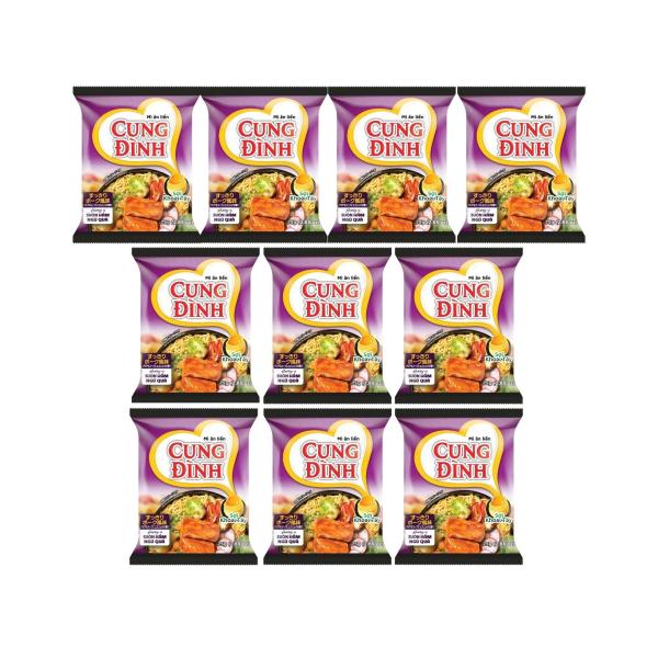 CUNG DINH インスタント麺 ポークリブシチュー風味 80g<br><br>どんぶりに袋の中身を全て入れ、熱湯を注いで蓋をして３分で出来上がり！<br>忙しい時の食事に。<br>簡単に済...