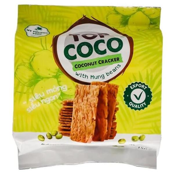 COCO ココナッツクッキー（緑豆入）150g　<br>グルテンフリーのお菓子！遺伝子組み換え無し ！保存料未使用！<br><br>ベトナムのお土産で有名なのはコーヒーに並んでココナッツクラッカー！と言わ...