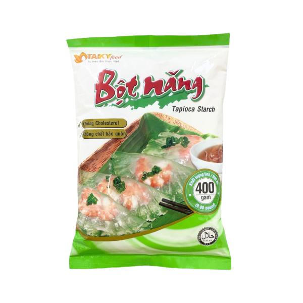 原材料名：タピオカでん粉<br>原産国：ベトナム<br>内容量：400g/袋<br>賞味期限：パッケージ裏面に記載<br>保存方法：直射日光・高温多湿を避け保存してください<br>...