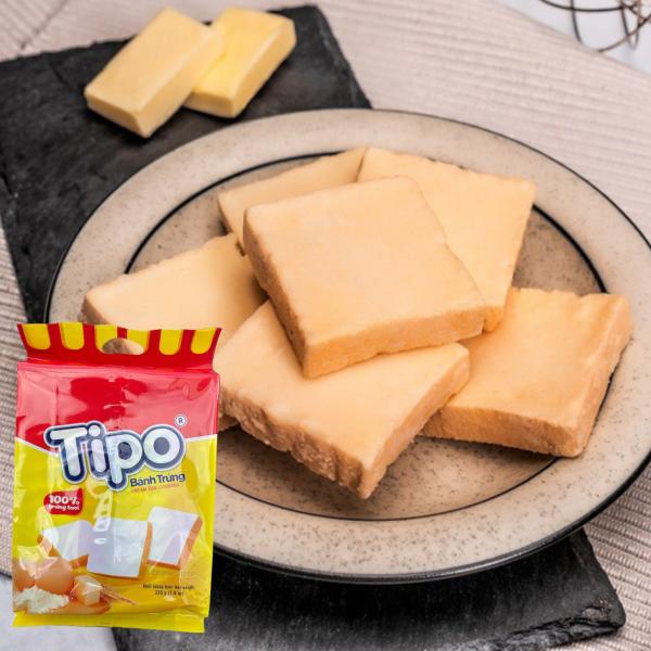 TIPO クリームクッキー 220g / BANH TRUNG TIPO 220g　１6袋入（１箱）　　送料無料（袋の中は22個の小袋入）<br><br>ラスクでありながらしっとりしたクッキー。甘くてたまらないほど濃...