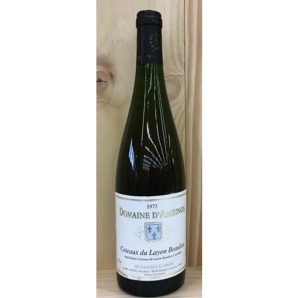 ドメーヌ・ダンビノ1973　750ml　コトー・デュ・レイヨンボーリュー　Domaine D Ambinos Coteaux du Layon Beaulieu　1973甘口白ワインの最高峰、貴腐ワインの希少な古酒。ボディに厚みがありトロピ...