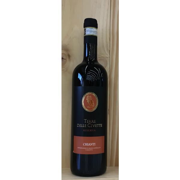 テッレ・デッレ・チヴェッテ キァンティ レセルヴァ 　750ml　Terre delle Civette Chianti Reserva DOCG12ヶ月以上熟成（そのうち6ヶ月樽熟成）させて造られたキァンティ・リゼルヴァ。上品な熟成感を感...