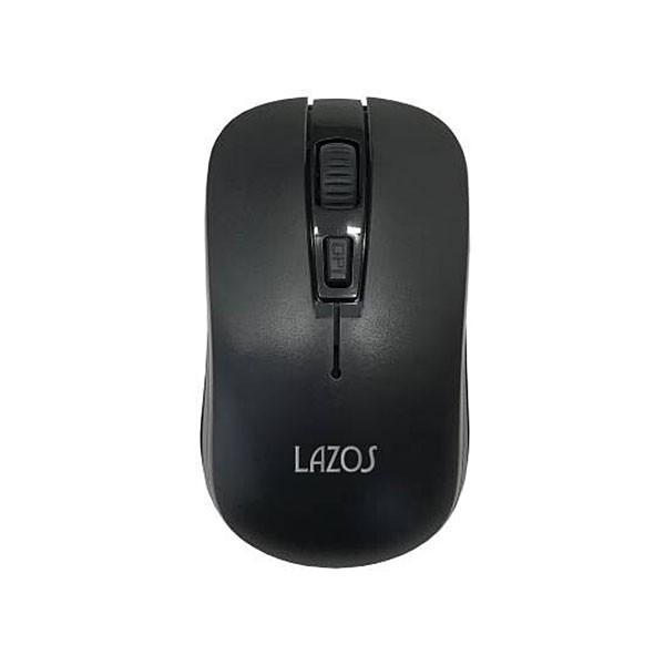Lazos 2.4GHz ワイヤレスマウス [L-YM-BK] ブラックシンプルな設計、小型・軽量のワイヤレスマウス使用乾電池は単３電池１本のみの省エネタイプ【製品仕様】タイプ：ワイヤレスマウス 2.4GHz読取り方式：光学式ワイヤレス方式...