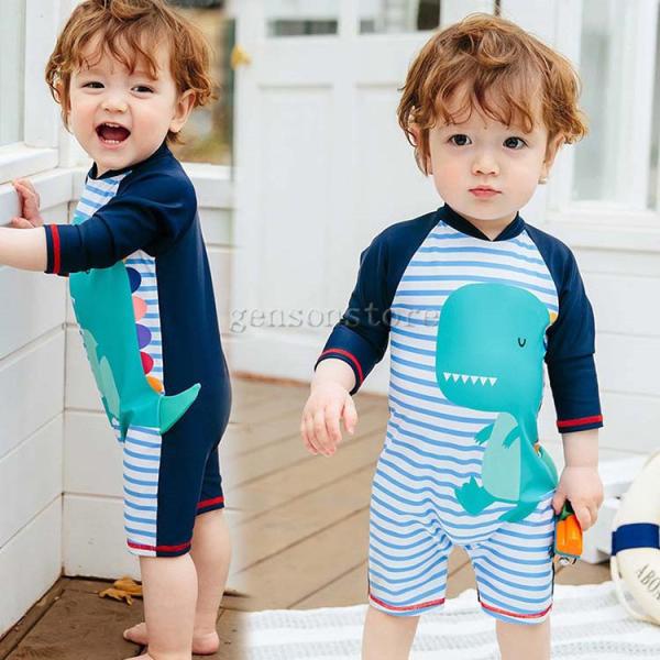 子供水着 キッズ水着 男の子 子供服 連体 水遊び オールインワン 体型カバー ベビー ロンパース スイミング 連体水着 ジップアップ かわいい 小学校 幼稚園 保育園 UVカット 紫外線カット 日焼け防止スイムウェア 子ども 男児 可愛い...