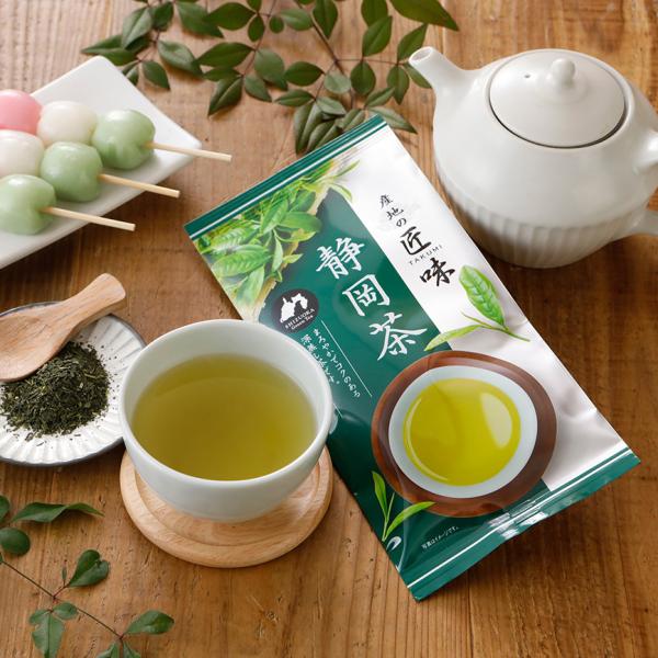 静岡県のお茶屋「源宗園」が提供する本格「緑茶」【※宅配便対象商品です】静岡県産の茶葉を使用した深蒸し茶です。じっくりと蒸し上げることで茶葉の旨みとあまみを引き出します。ほどよい渋みとまろやかなコクのバランスが特長です。商品名:産地の匠味 静...