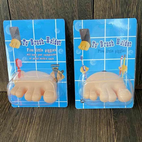いろいろな用途に使える足指フックです。洗面所で歯ブラシホルダーとしても使用できます。ケーブルホルダーとしても大変便利！スマホの裏側にくっつければ「スマホスタンド」にもなります。裏面は吸盤になっていますので、タイル、ガラスなどに貼って使用でき...