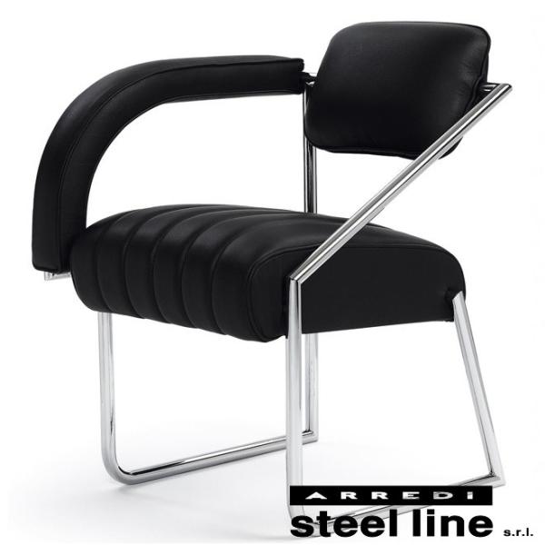 イタリア スティールライン社製品はイタリア製リプロダクト家具の中でも高品質な純イタリア製（100% MADE IN ITALY）です！！【商品説明】女性建築家の草分け的存在、巨匠アイリーン・グレイが1926年に発表した作品NON-CONFO...