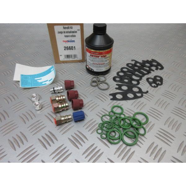 ☆取引詳細内容、休日等、ヤフーショッピングお知らせをご覧ください！ 必須！AC26601 エアコン レトロフィット  FULL SET NEW R12→134A エアコン Retrofit kit フィッティングsetFOUR SEASON...