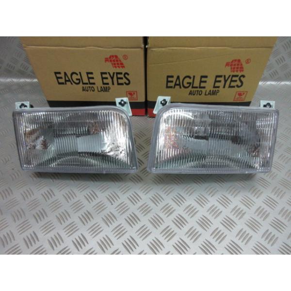 ☆取引詳細内容、休日等、ヤフーショッピングお知らせをご覧ください！ 必須！088.FORD 1992-1996 フォード ブロンコ F150  ヘッドライト  左右set NEW　EAGLEEYES!!! 純正OEM NEW！ EAGLE ...