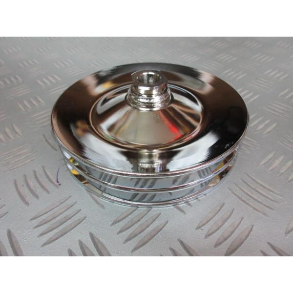 ☆取引詳細内容、休日等、ヤフーショッピングお知らせをご覧ください！ 必須！LARES 161  1960-1985 シボレー パワーステアリング プーリー NEW　ダブル Chrome！カマロ キャデラック コルベット etcDouble ...