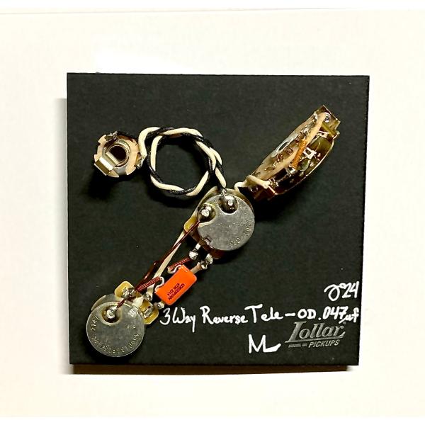 Lollar　Pickups　3-Way Tele Reverse Pre-wired Kit - Orange Drop .047 ■ボリューム、　トーン　、セレクタースイッチの順に配置されたボリューム操作性の高い人気のモデファイ配線。■...